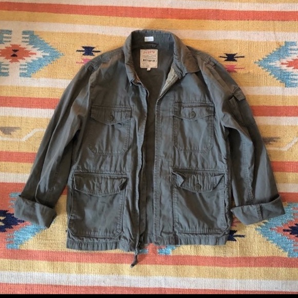 J. Crew | Jackets & Coats | J Crew Jcrew Utility Jacket Military Olive ...
